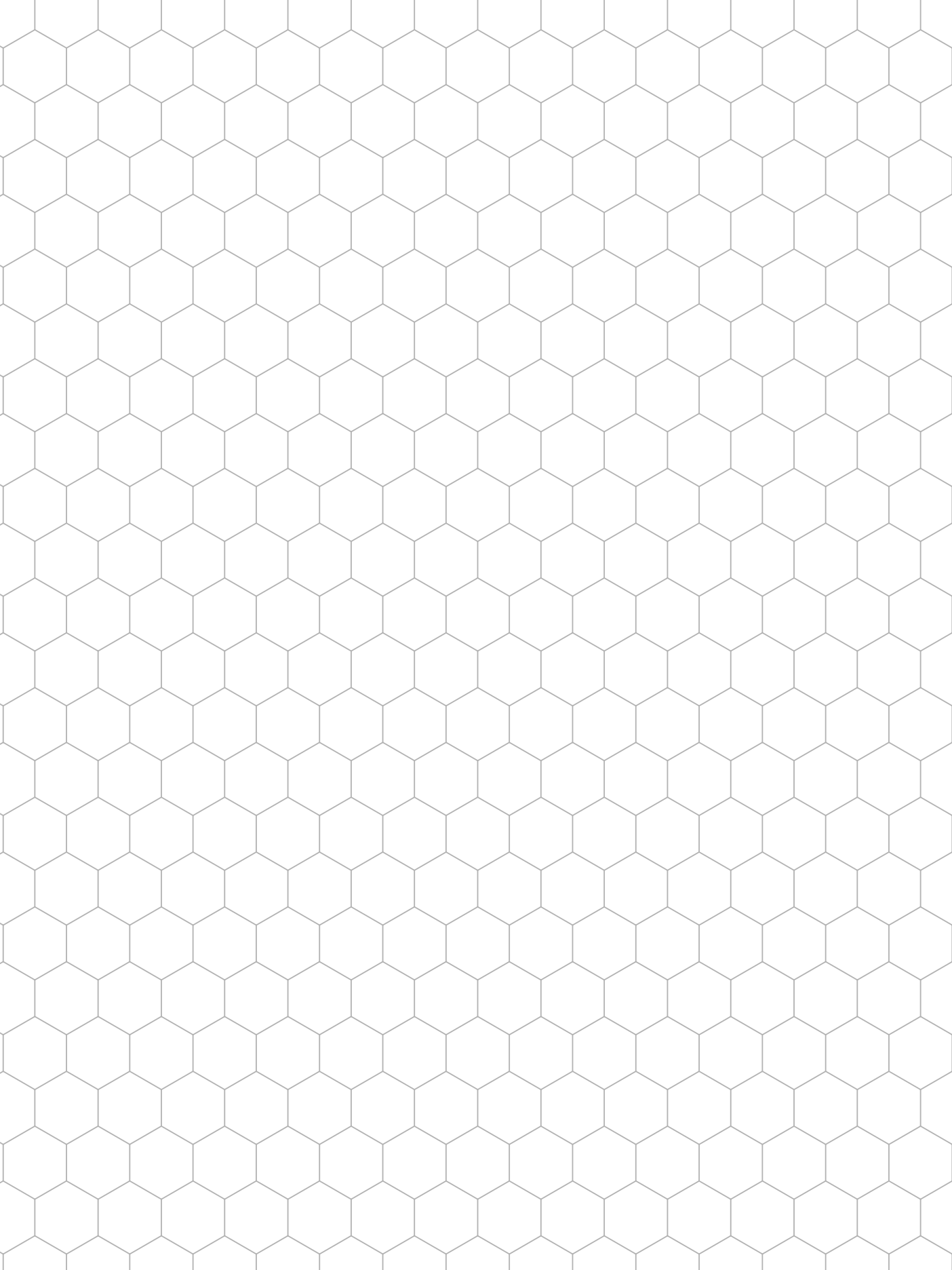 Chemistry Template (Hexagonal Grid) : r/Supernote